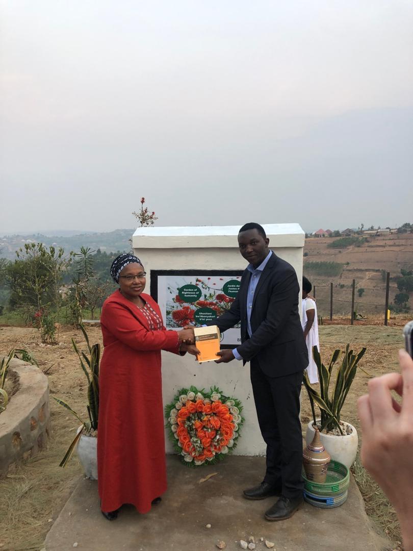 Inauguration ceremony of the Garden of the Righteous of Kamonyi, the ...